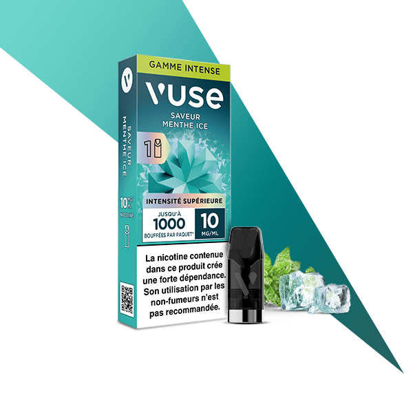 Recharge gamme intense Saveur Menthe Ice | Vuse Recharge gamme intense Saveur Menthe Ice | Vuse