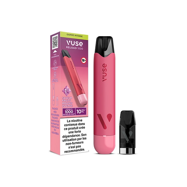 Vuse Reload 1000 Bar Saveur Fruits Rouges Intense|puff rechargeable