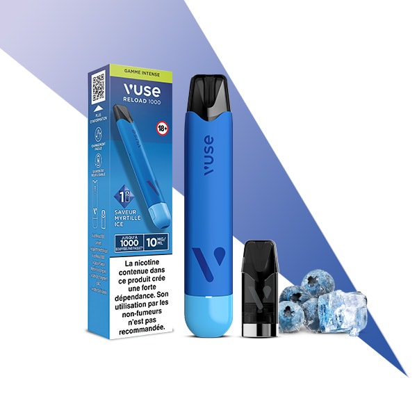 Vuse Reload 1000 Bar Saveur Myrtille Ice|puff rechargeable