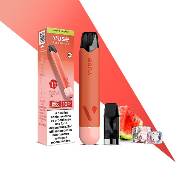Vuse Reload 1000 Bar Saveur Pastèque Ice|puff rechargeable